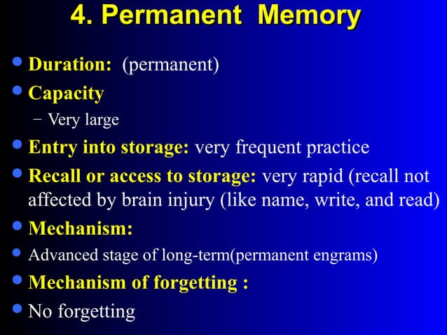Physiology of memory and learning | PPT