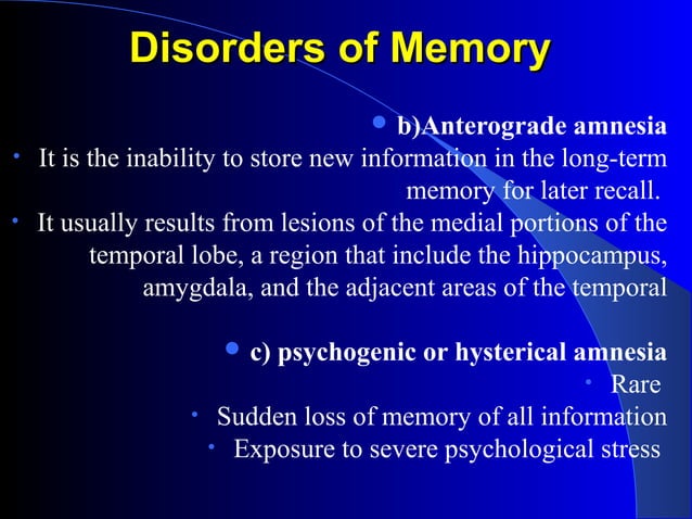 Physiology of memory and learning | PPT
