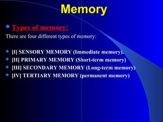 Physiology of memory and learning | PPT