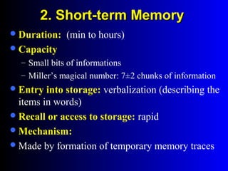 Physiology of memory and learning | PPT