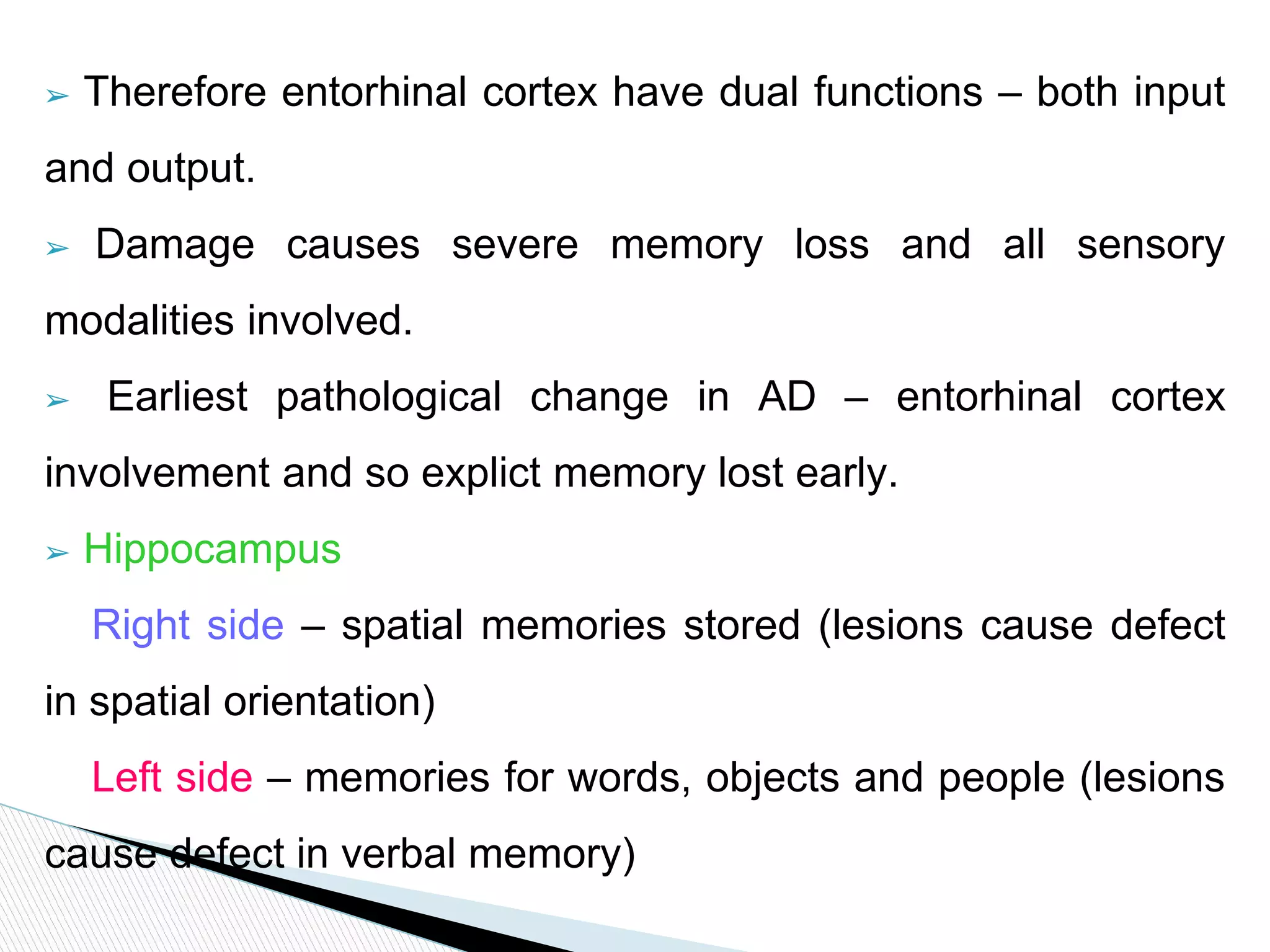 Physiology of memory & learning. | PPTX