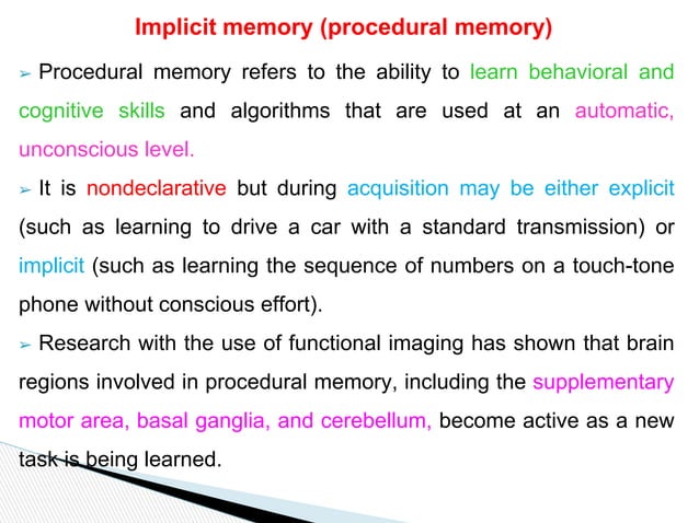 Physiology of memory & learning. | PPTX