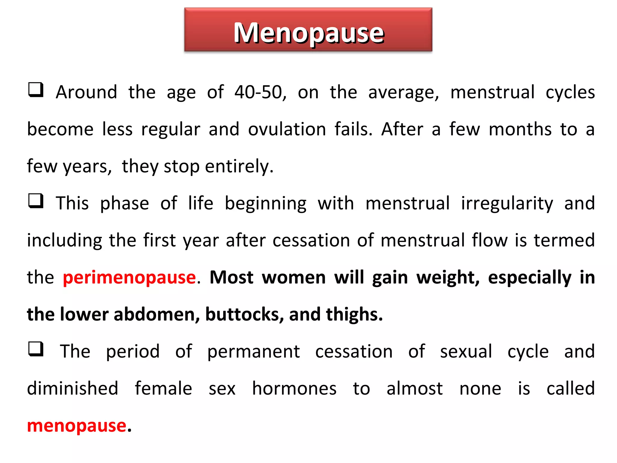 Physiology of Menopause | PPT
