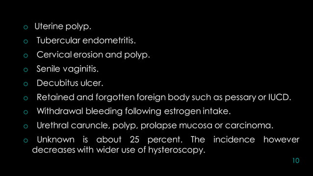 Physiology of menopause And Post Menopausal Bleeding | PPT