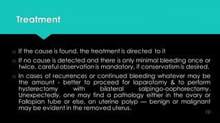 Physiology of menopause And Post Menopausal Bleeding | PDF