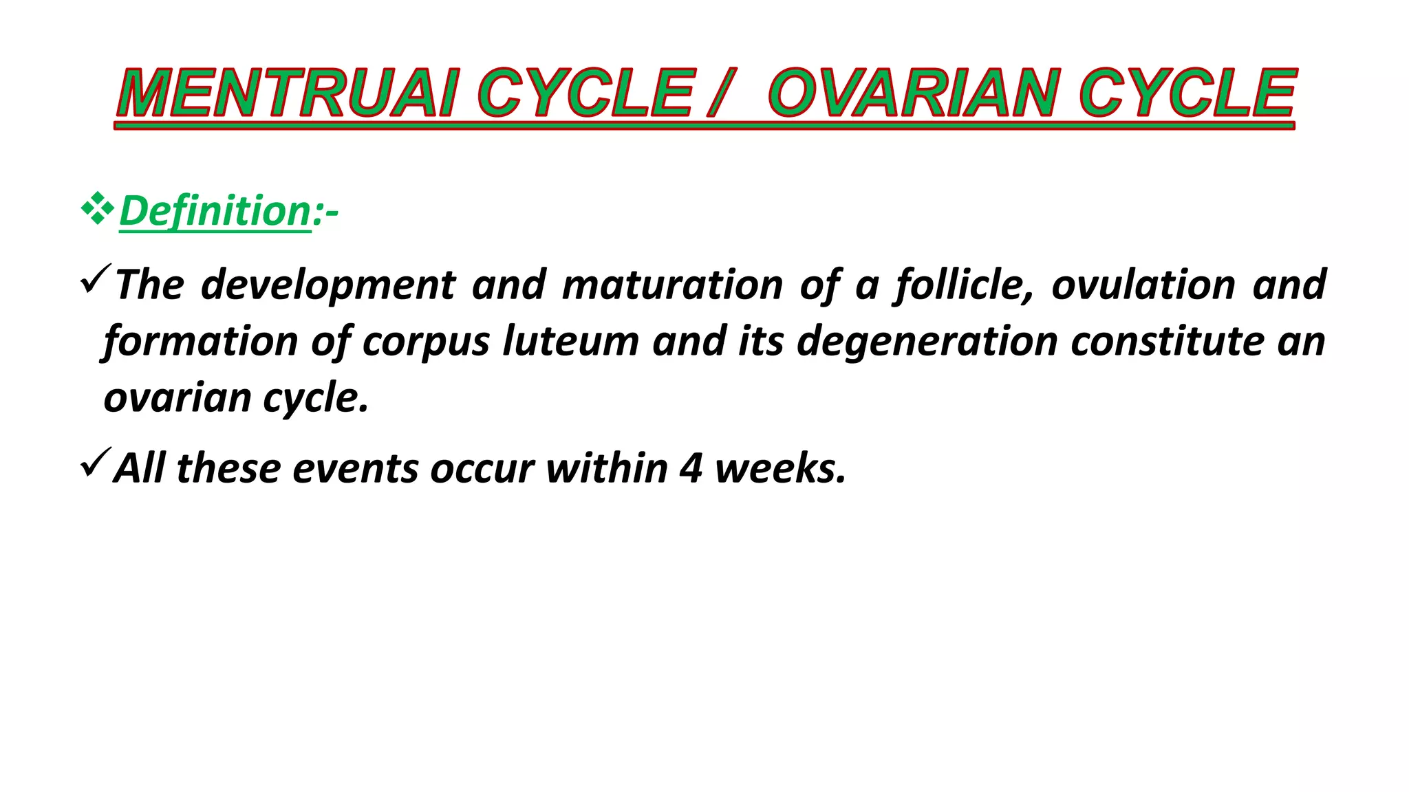 Physiology of menstrual cycle | PPTX
