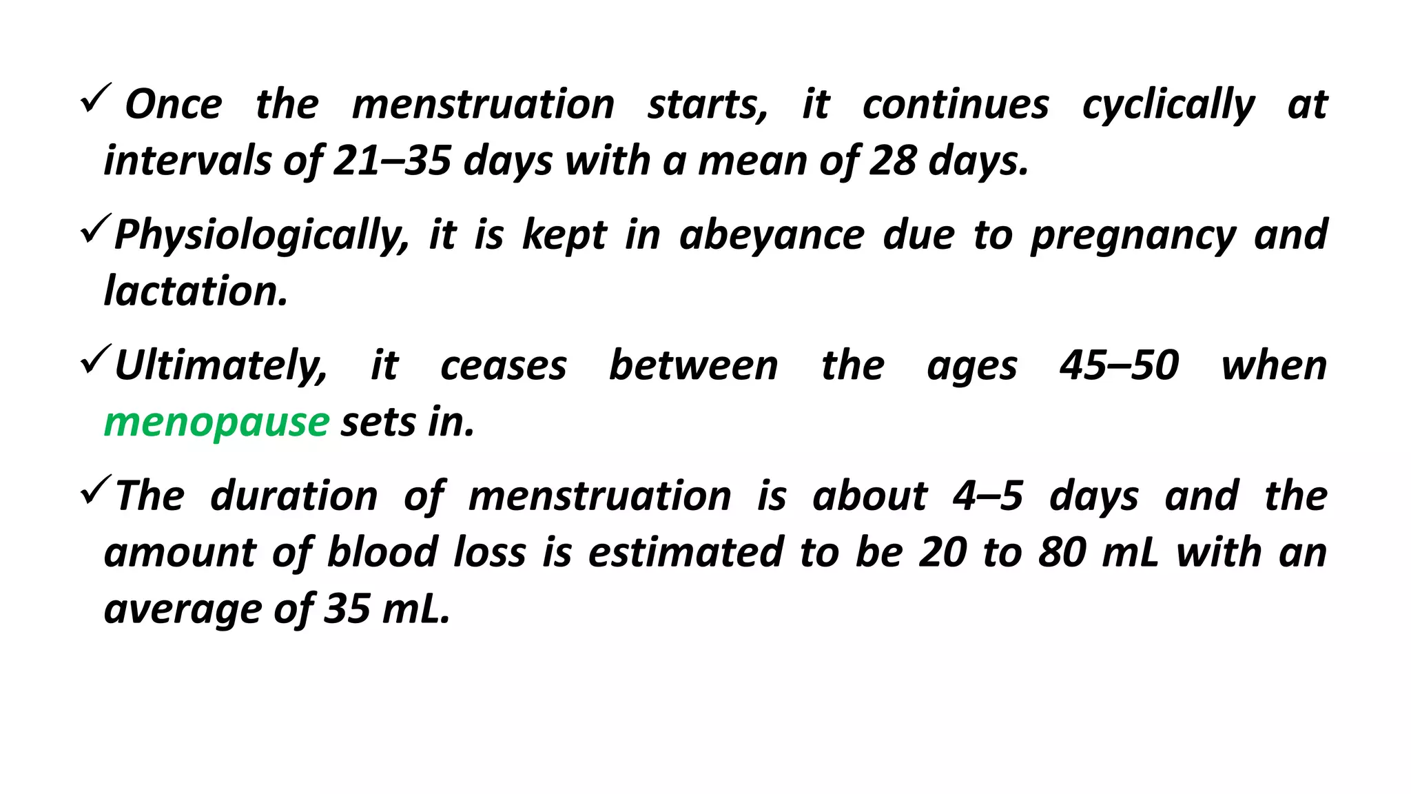 Physiology of menstrual cycle | PPTX