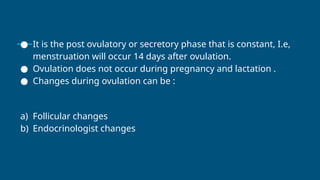 Physiology of Menstruation.pptx obstetrics | PPTX