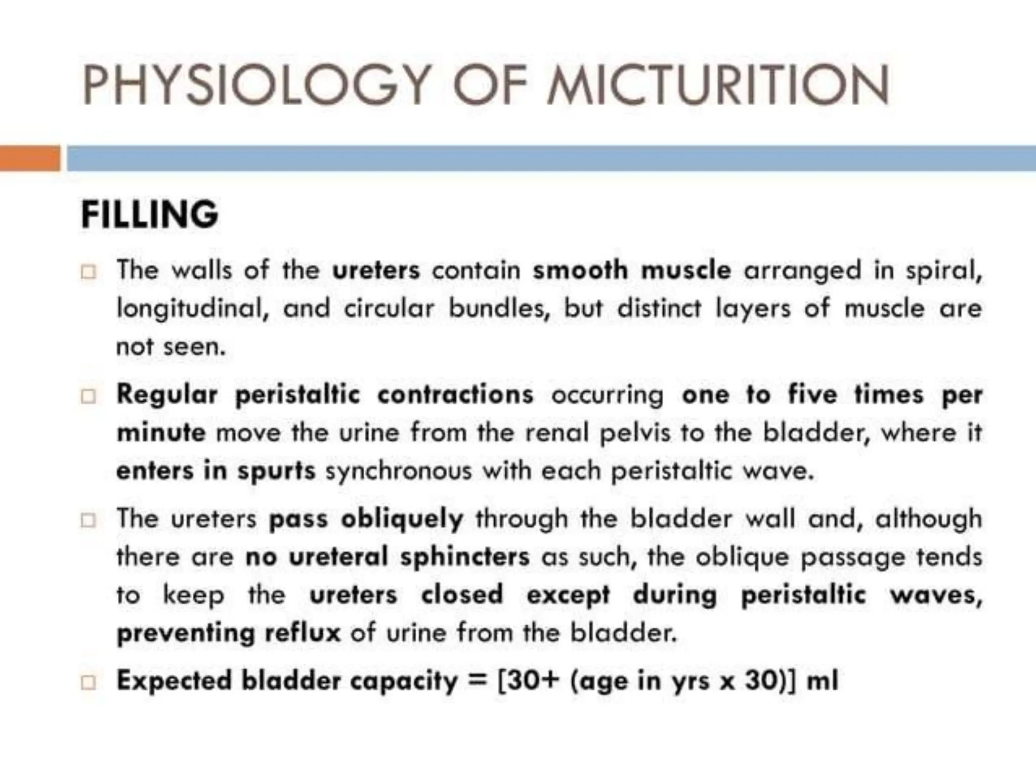 Physiology of Micturation , bladder sensation | PPTX