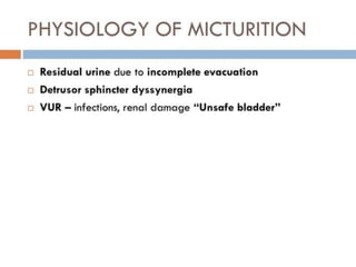 Physiology of Micturation , bladder sensation | PPTX