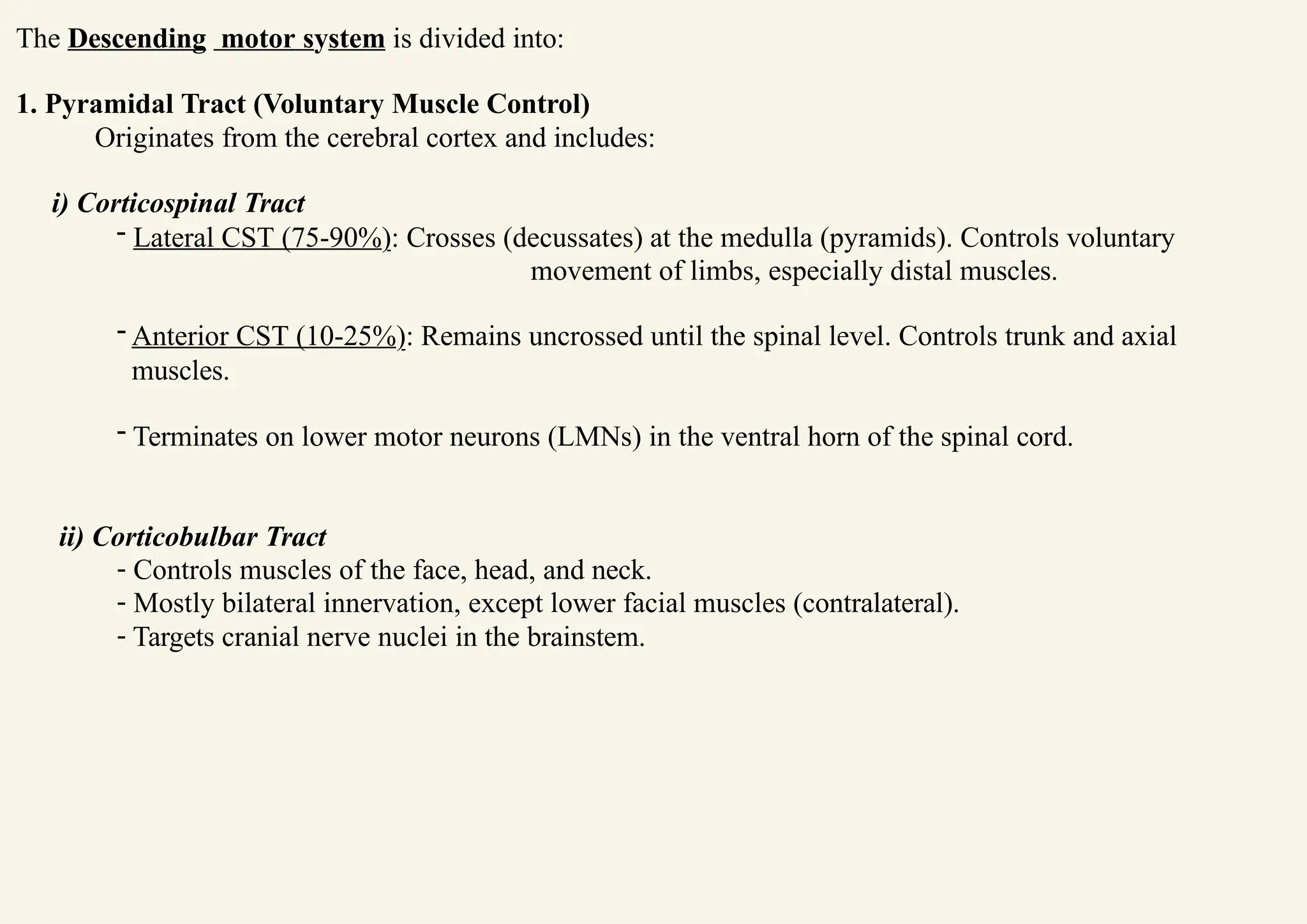 Physiology of movement (motor command, transmission, propioception ...