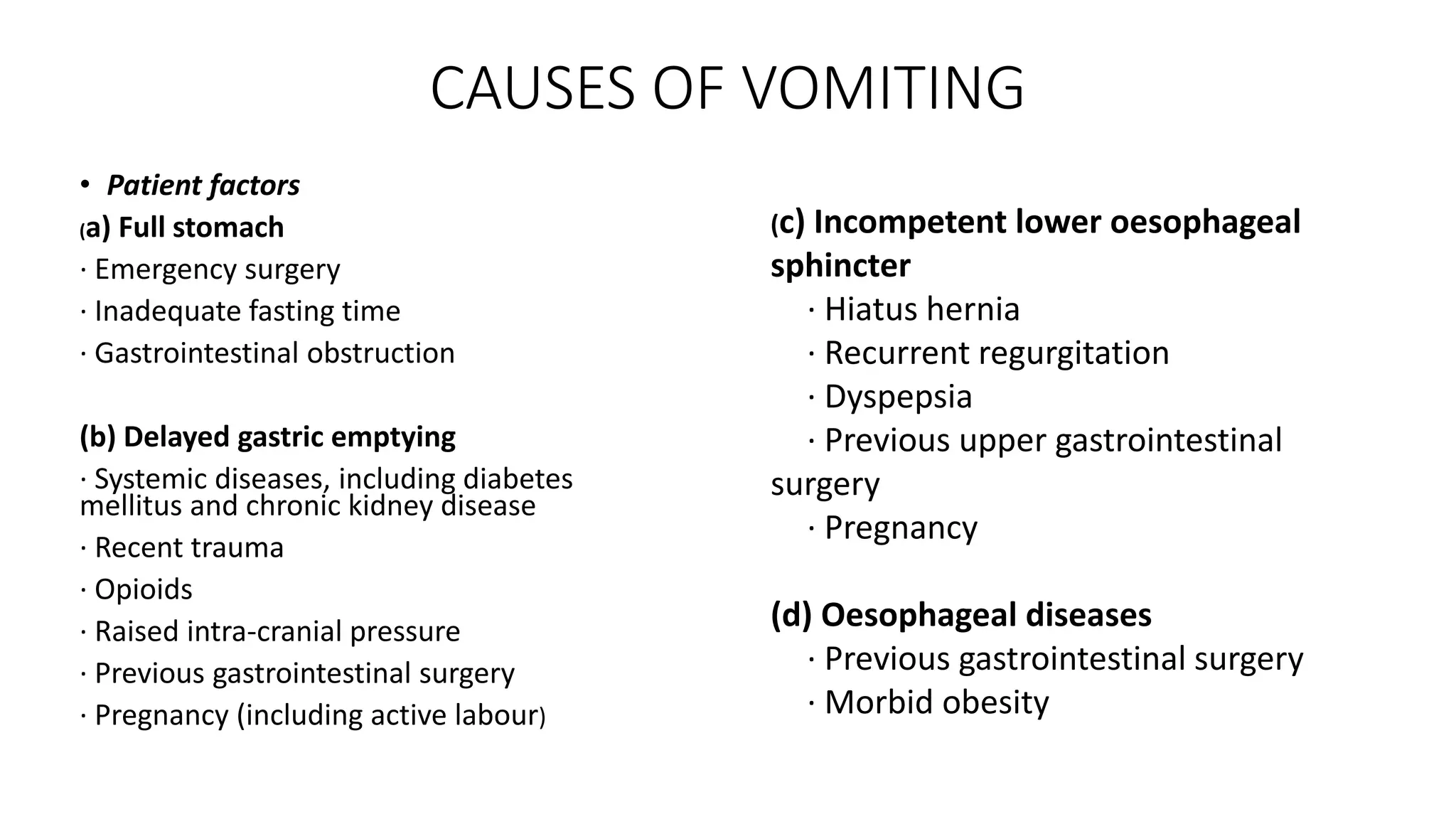 Physiology of nausea and vomiting , vomiting in | PPTX