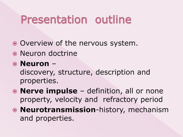 Physiology of neurotransmission | PPTX | Brain and Nervous System ...