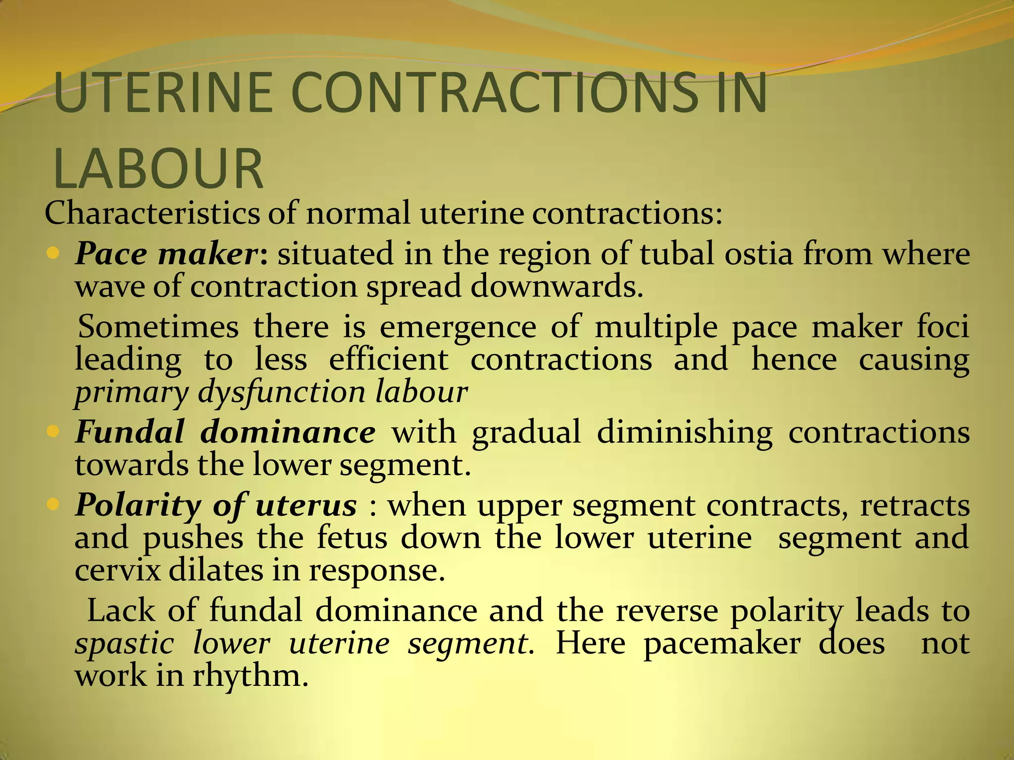 Physiology of normal labour | PPTX