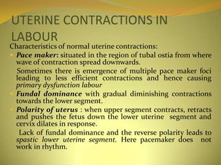 Physiology of normal labour | PPTX
