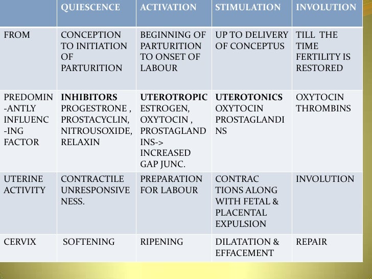 Physiology of normal labour