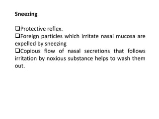 Physiology of nose | PPTX
