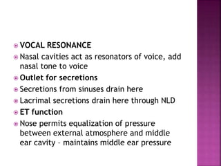 Physiology of nose and pns | PPTX