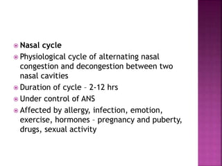 Physiology of nose and pns | PPTX