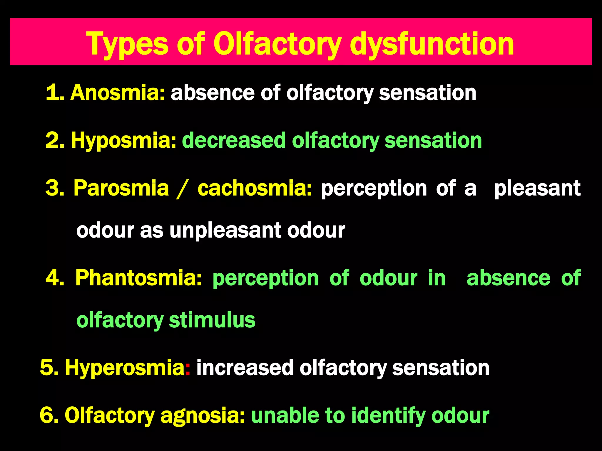 Physiology of nose & PNS | PPT