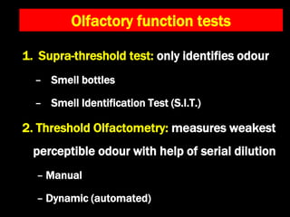 Physiology of nose & PNS | PPT