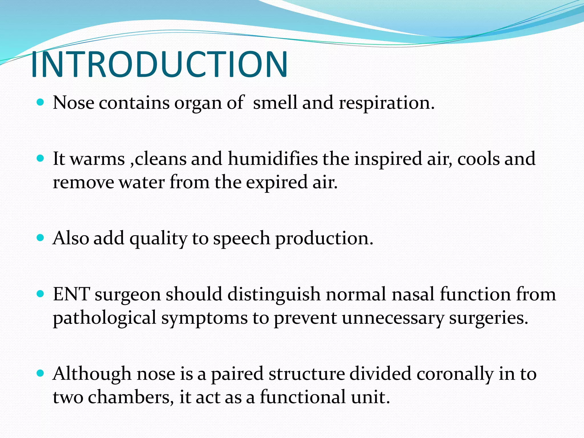 Physiology of nose,smell and its pathway | PPTX