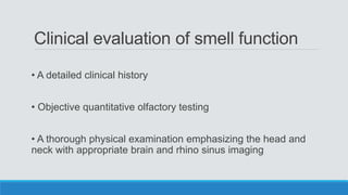 Physiology of olfaction | PPTX