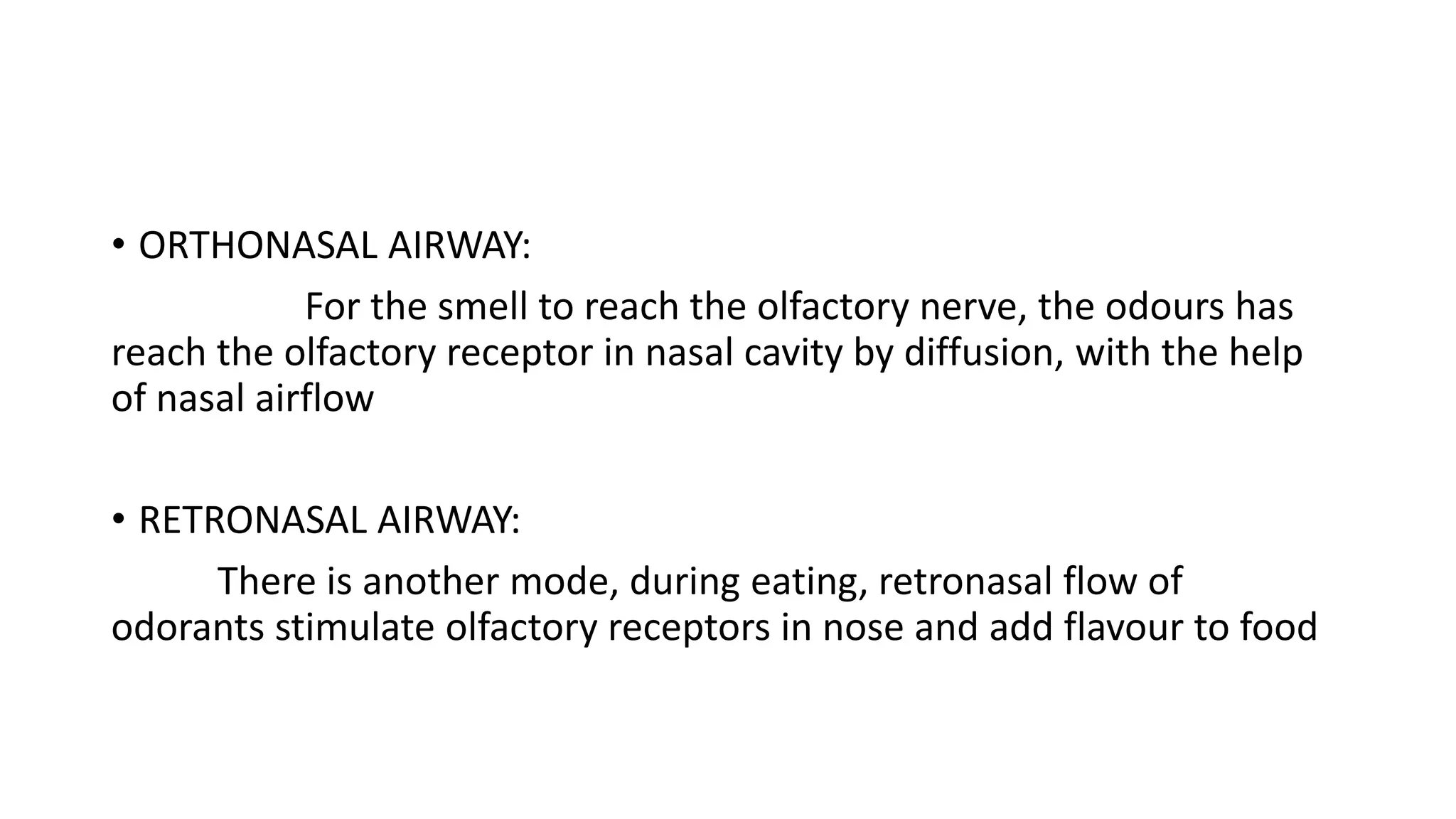 Physiology of olfaction | PPTX