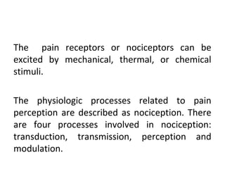 Physiology of pain | PPT