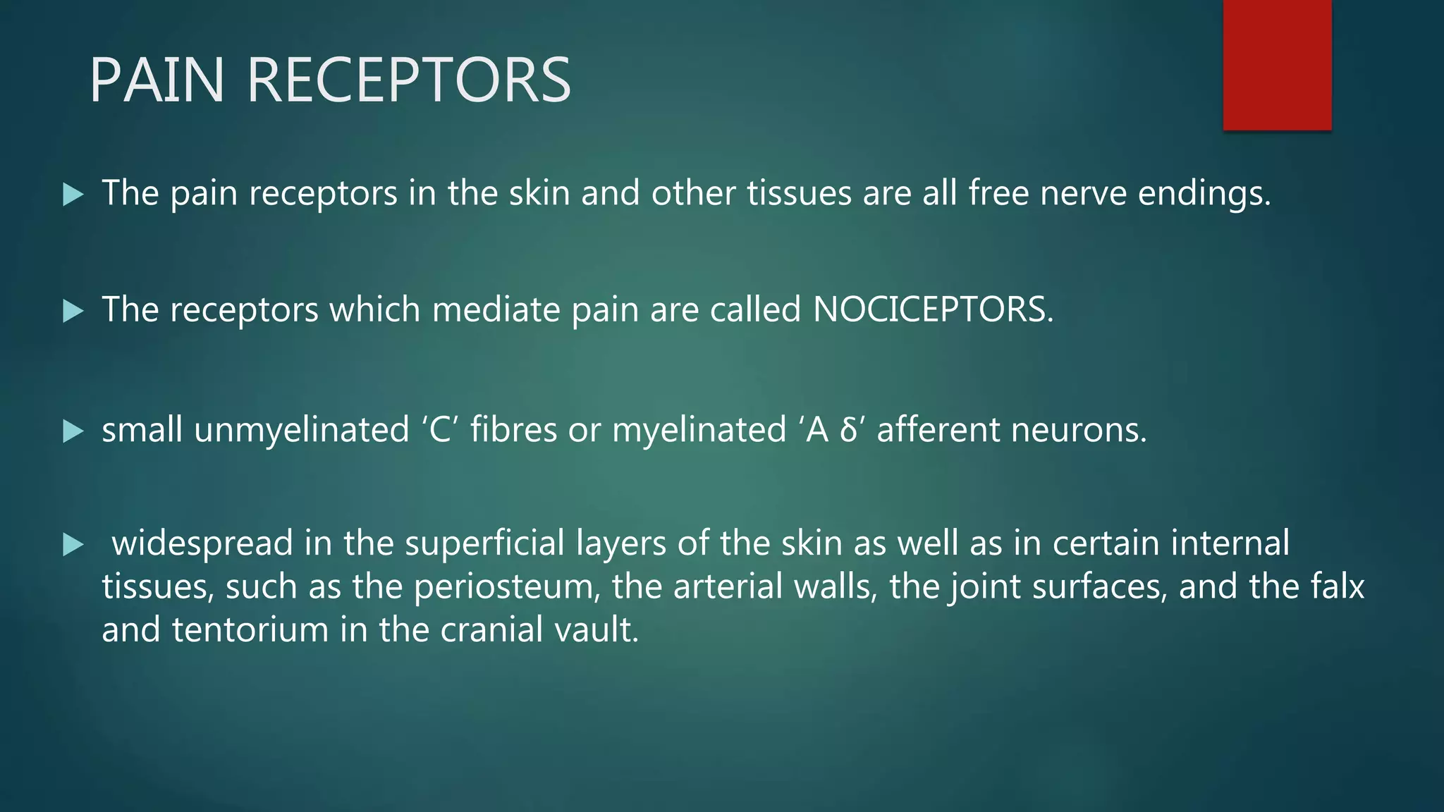 Physiology of pain | PPTX