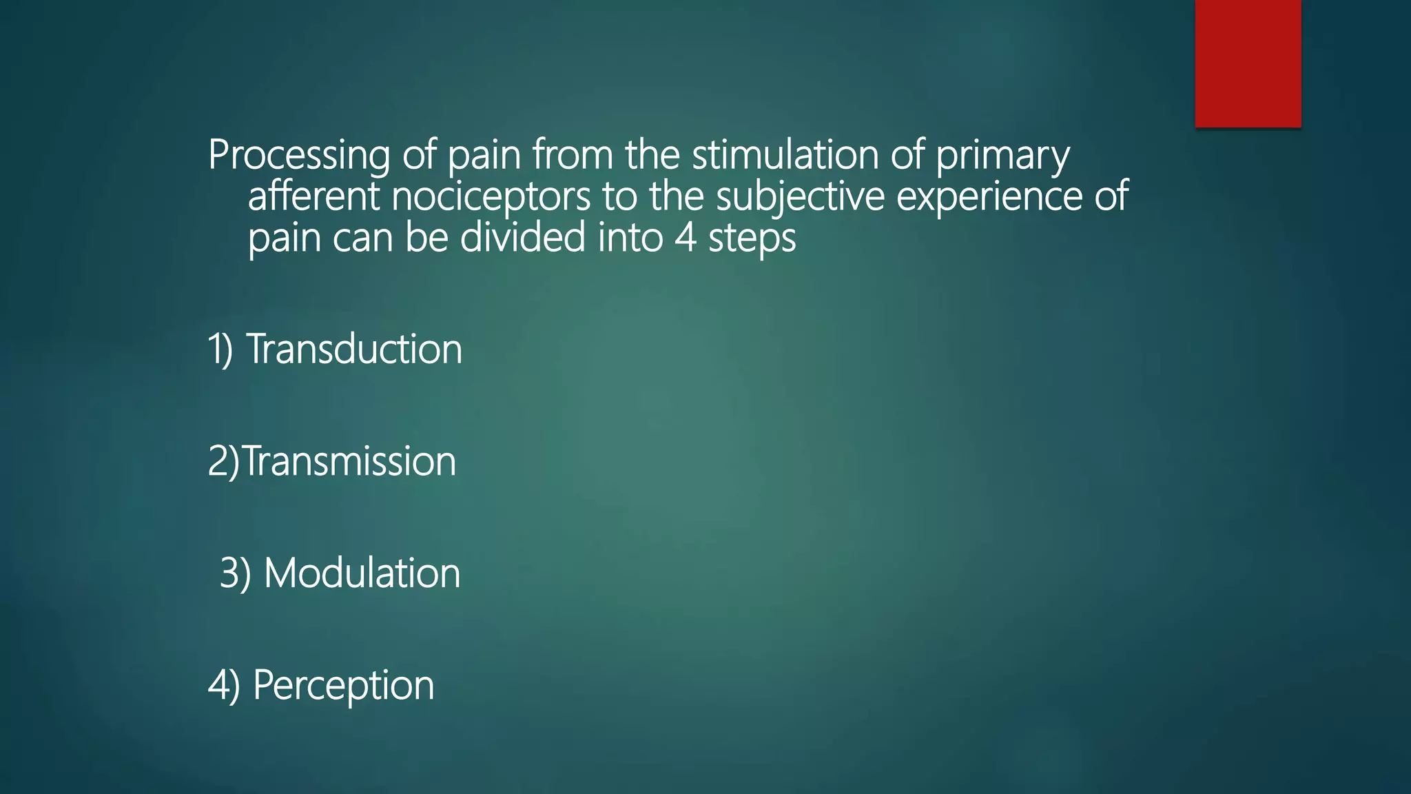 Physiology of pain | PPTX