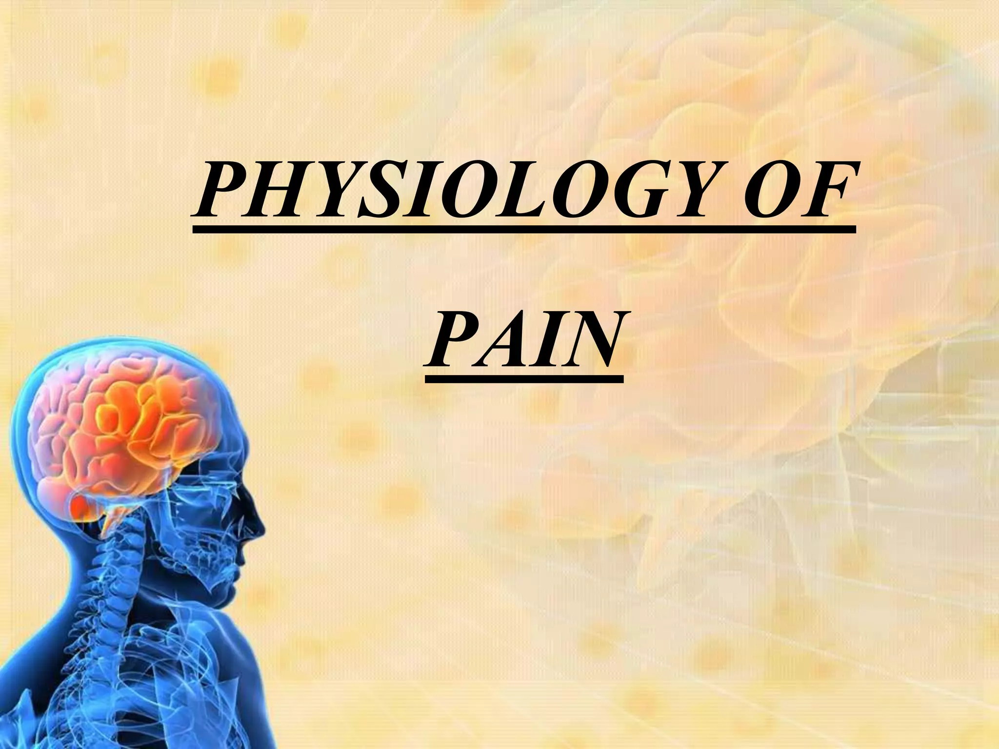 Physiology of pain2003 | PPT | Brain and Nervous System Disorders | Diseases and Conditions