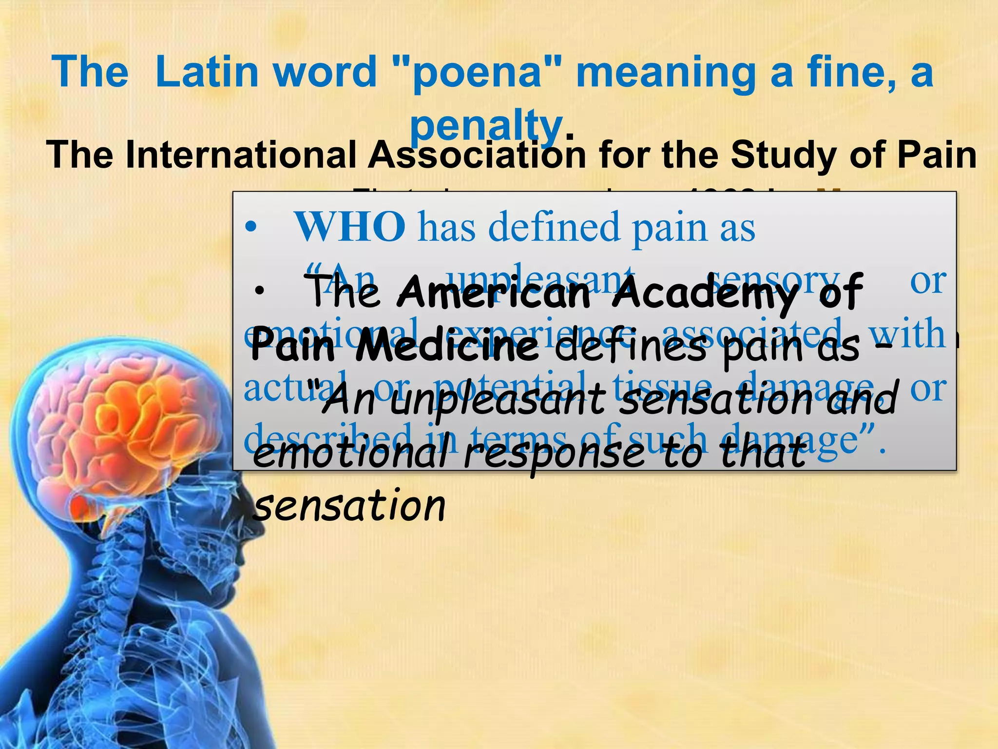 Physiology of pain2003 | PPT