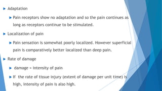Physiology of Pain | PPTX