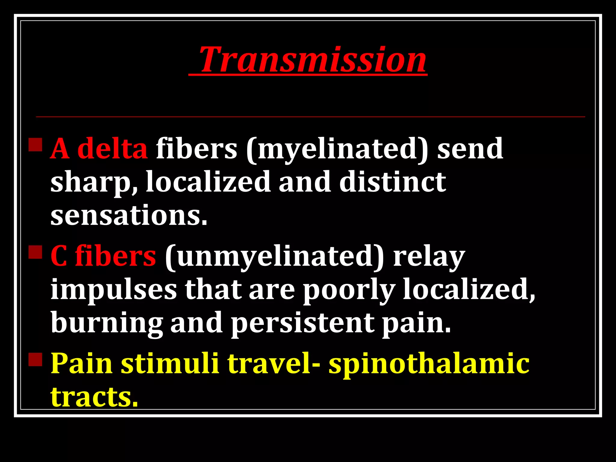 Physiology of pain pathway | PPT