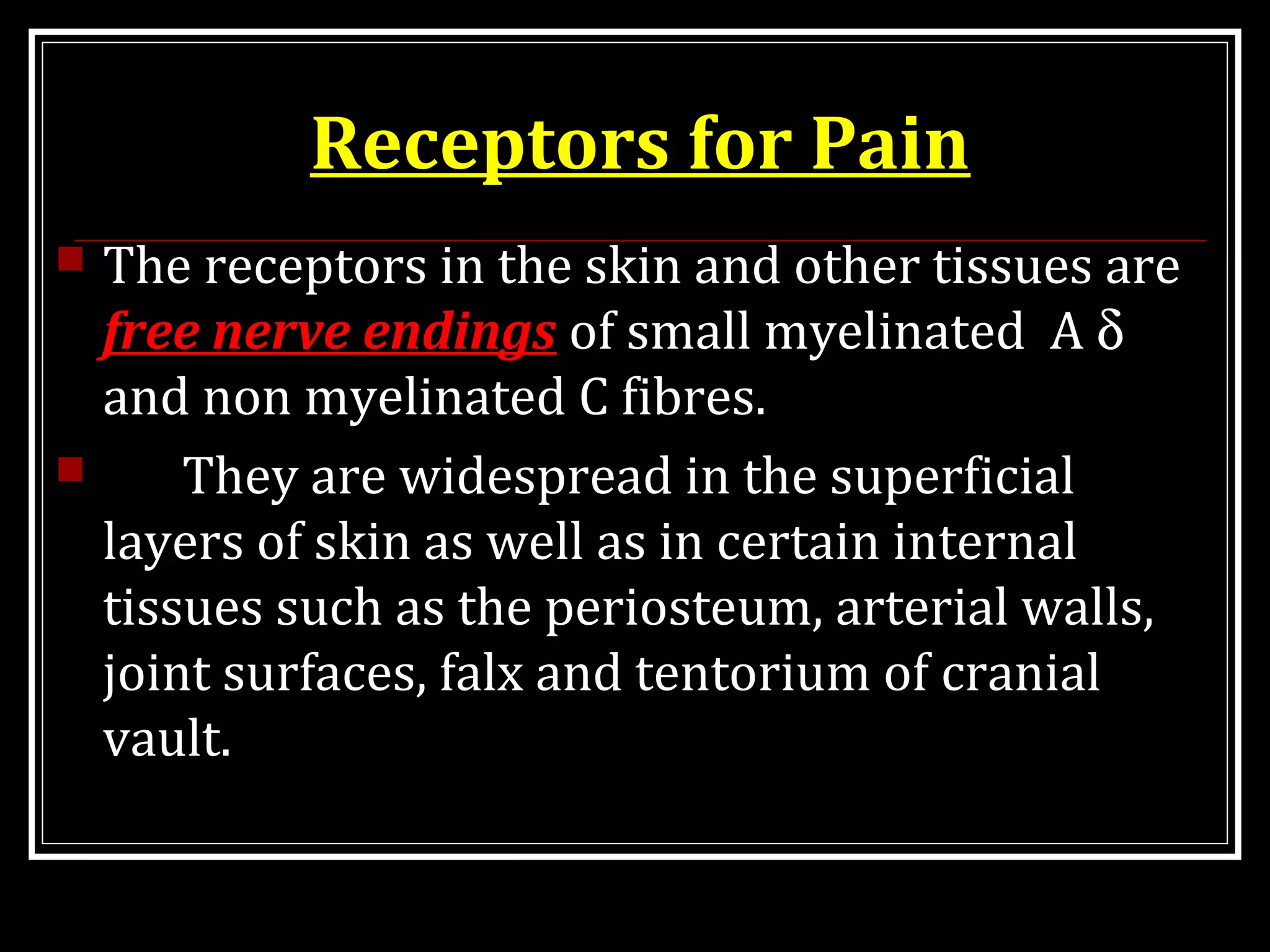 Physiology of pain pathway | PPT