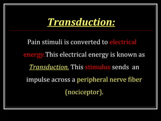Physiology of pain pathway | PPT
