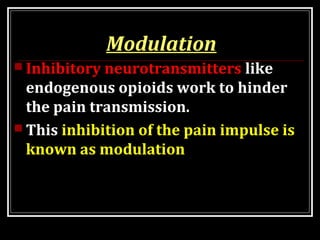 Physiology of pain pathway | PPT