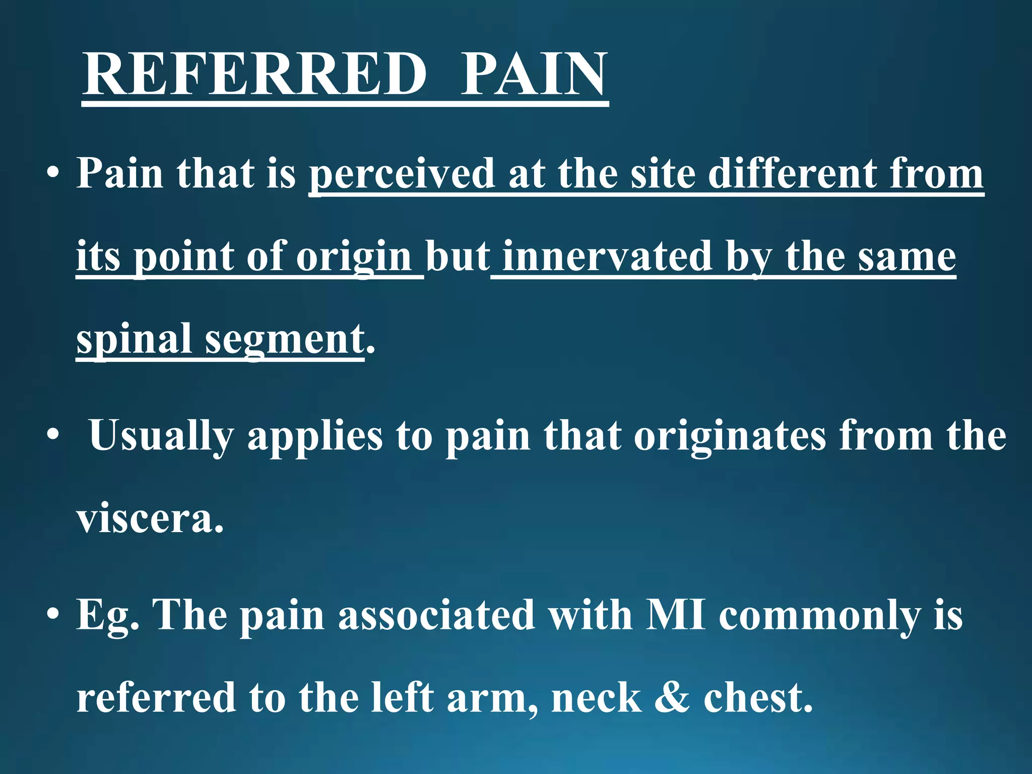 Physiology of pain pathways | PPTX
