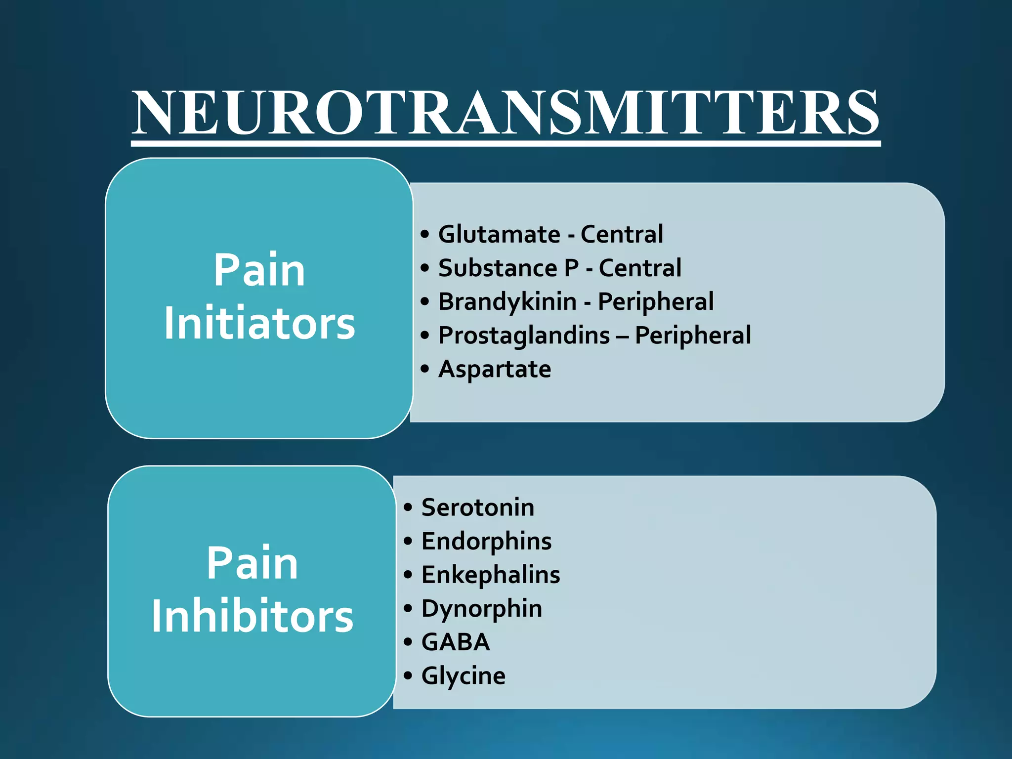Physiology of pain pathways | PPTX