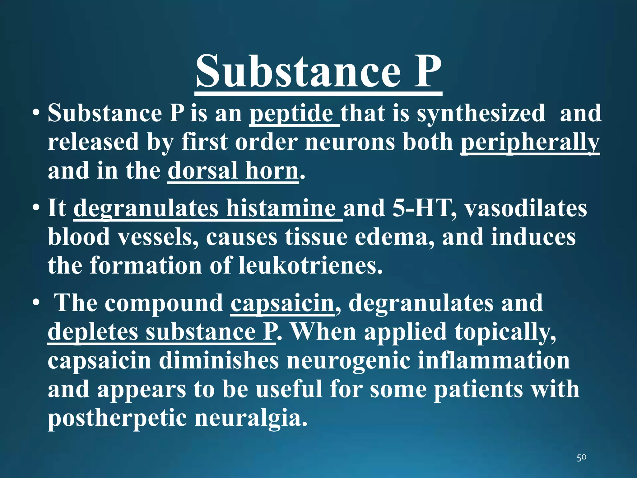 Physiology of pain pathways | PPTX