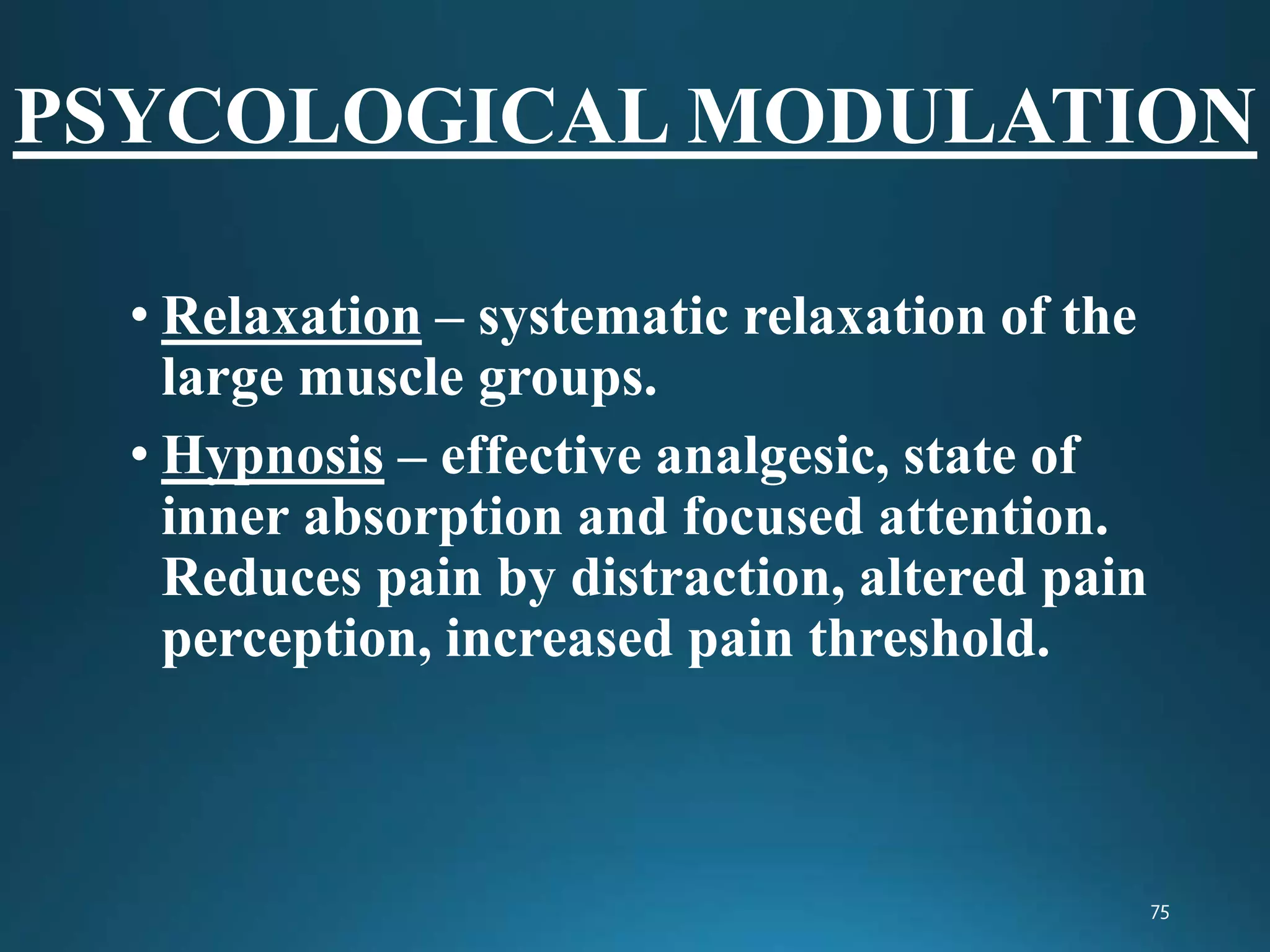 Physiology of pain pathways | PPTX
