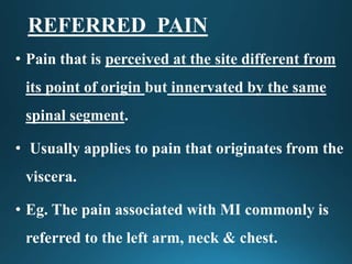 Physiology of pain pathways | PPTX