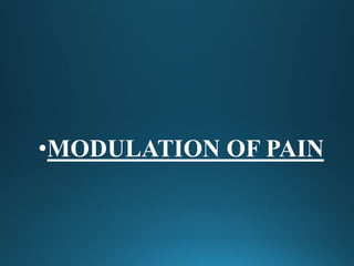 Physiology of pain pathways | PPTX