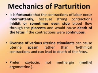 Physiology of parturition | PPTX