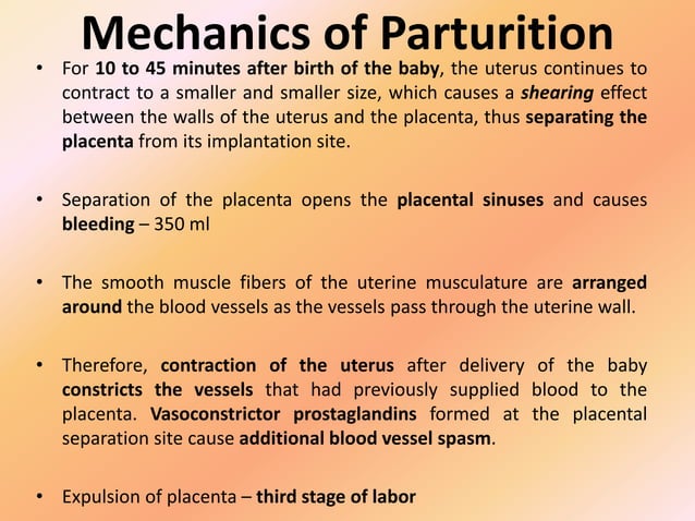 Physiology of parturition | PPTX
