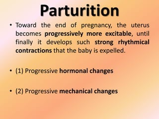 Physiology of parturition | PPTX