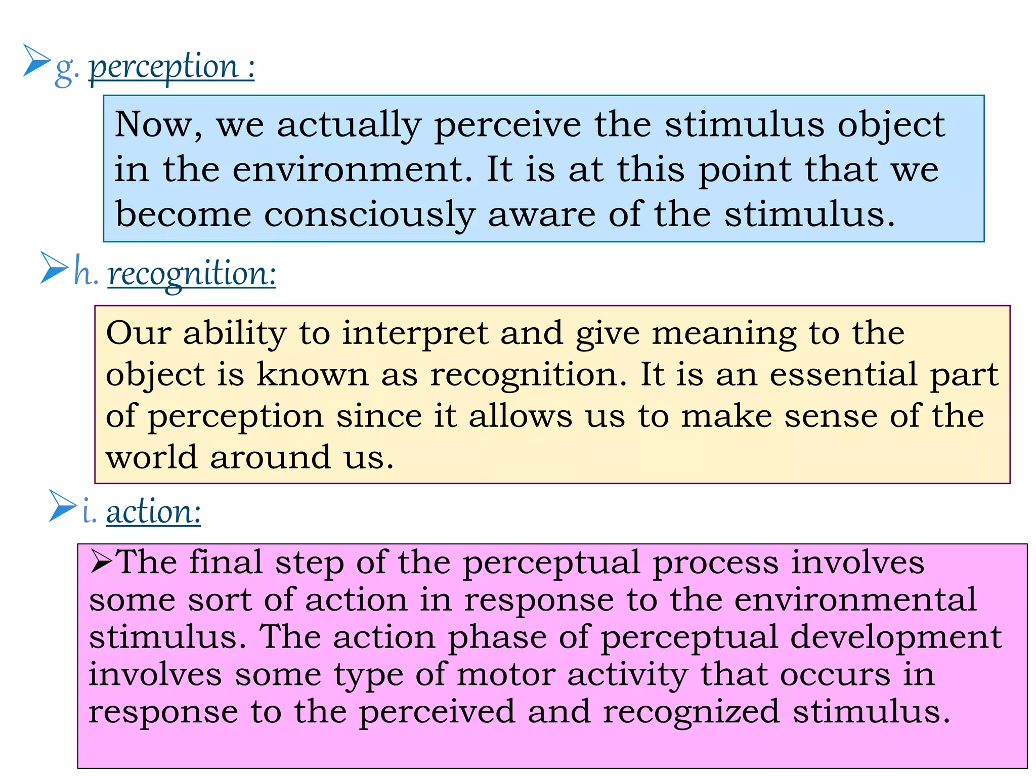 Physiology of perception | PPTX