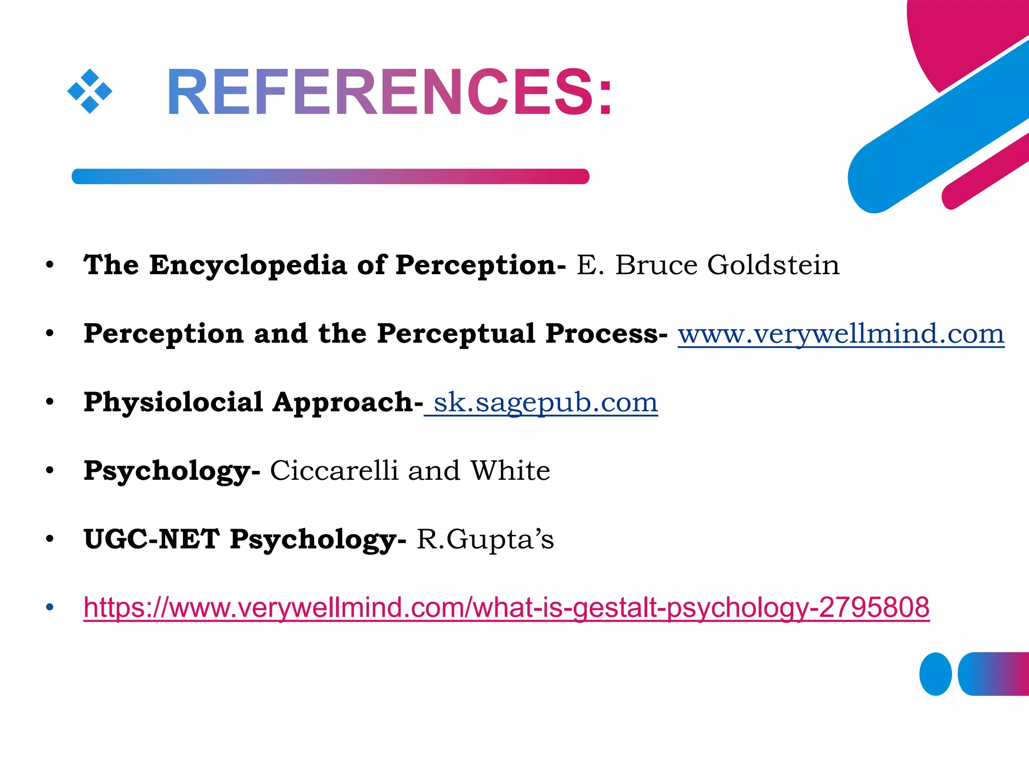 Physiology of perception | PPTX