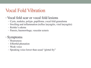Physiology of phonation by Dr. Farhat Khan | PPTX
